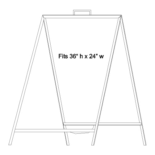 36" x 24" Sidewalk Stand – justsignframes.com